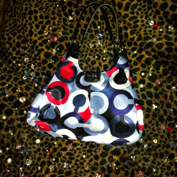 Coach | Bags | Redwhite And Blue Coach Purse | Poshmark
